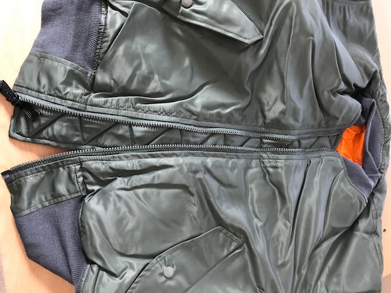 USAF MA-1 Green vintage flight jacket by Greenbrier m… - Gem USAF MA-1 Green vintage flight jacket by Greenbrier m… - Gem