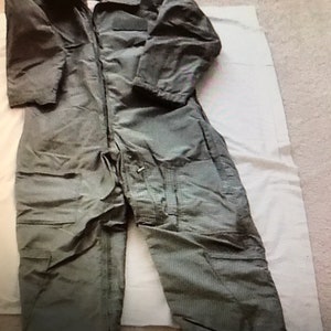 USAF Military Nomex Flight Suit Coveralls Flyers 52long CWU-64P Cold ...