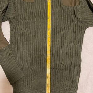 Genuine British Army Vintage 100% Wool Commando Sweater Olive Green ...
