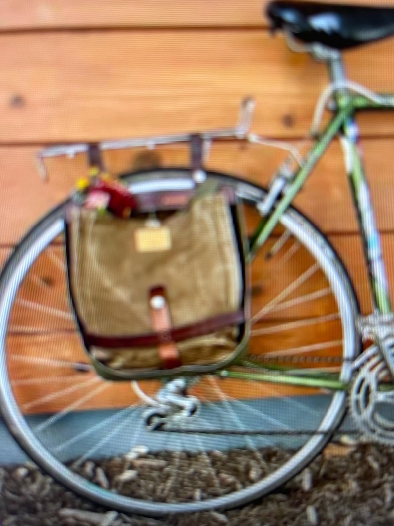 Vtg Swiss Army Bread Messenger Crossbody Military Field Bike Pannier ...