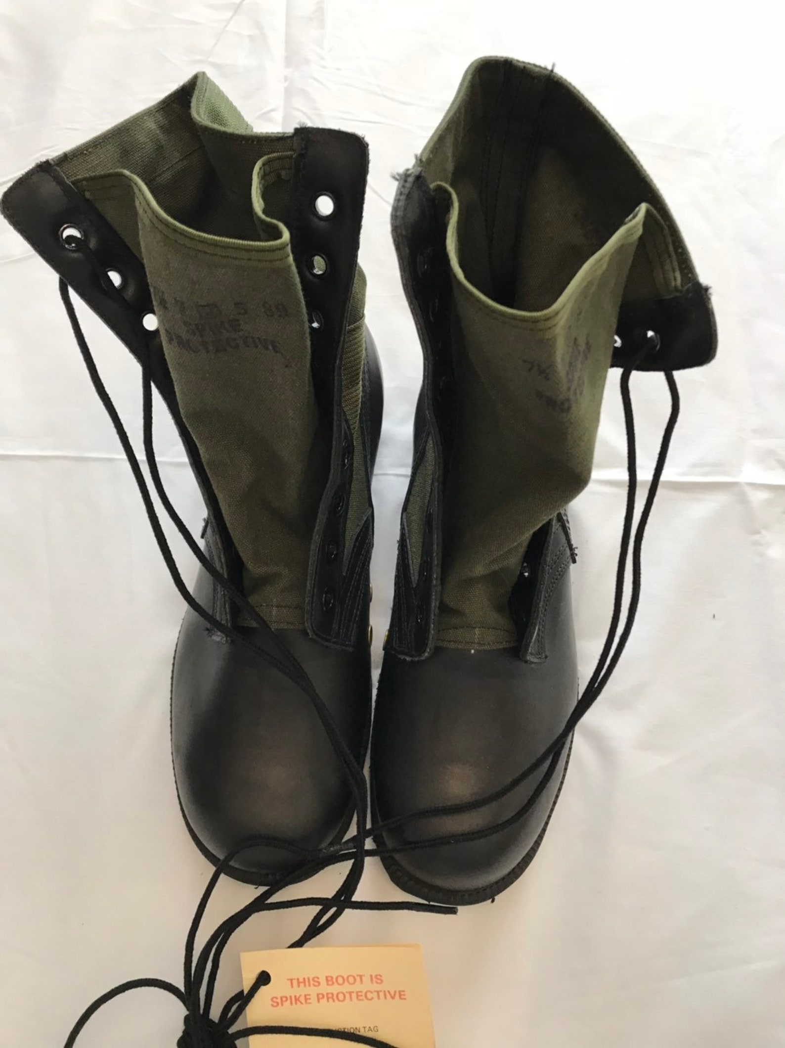 Genuine US Military Vintage Vietnam Spike Protective Jungle Boots 7 ...