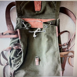 Genuine Vintage Romanian Army Rucksack Backpack Military Surplus ...