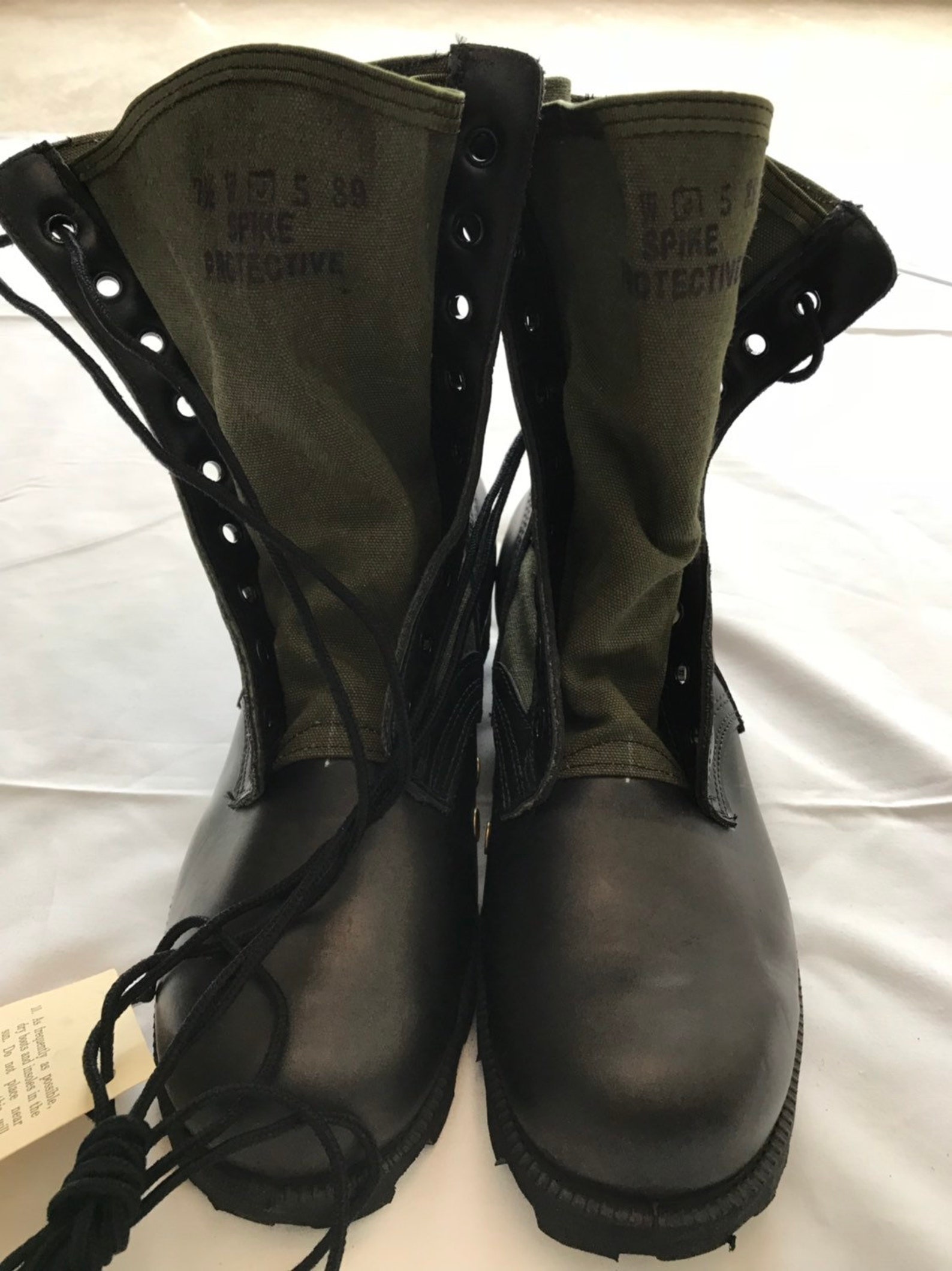 Genuine US Military Vintage Vietnam Spike Protective Jungle Boots 7 ...