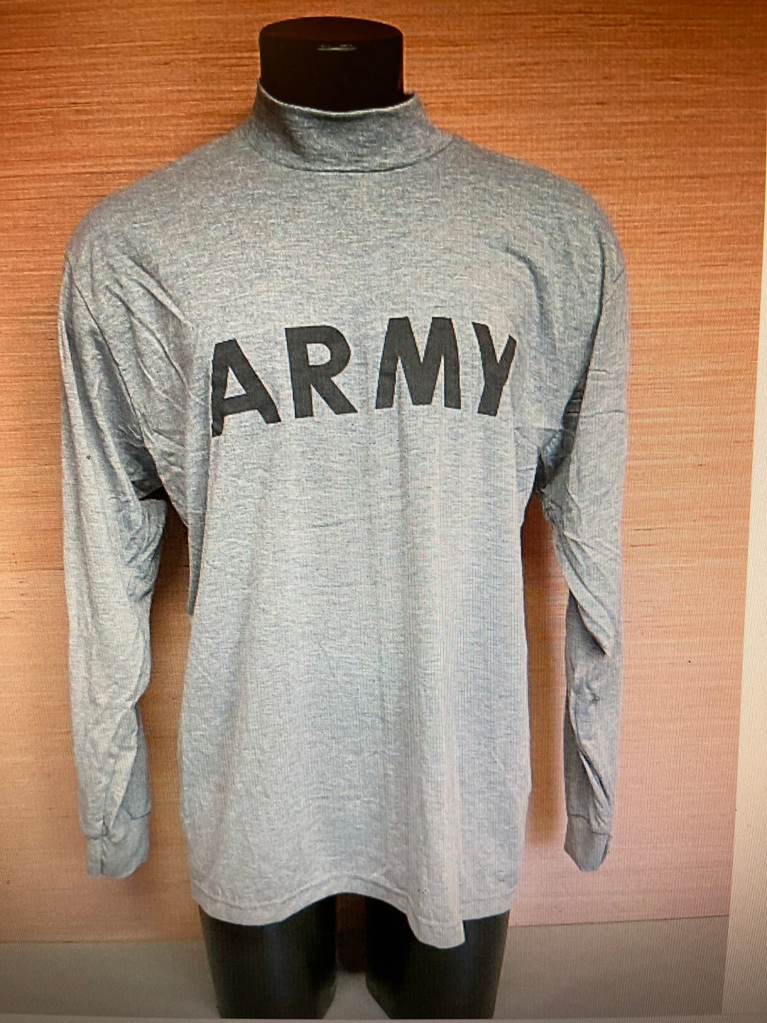 US Gi Army Improved Physical Fitness Uniform IPFU Long Sleeve Gray PT ...
