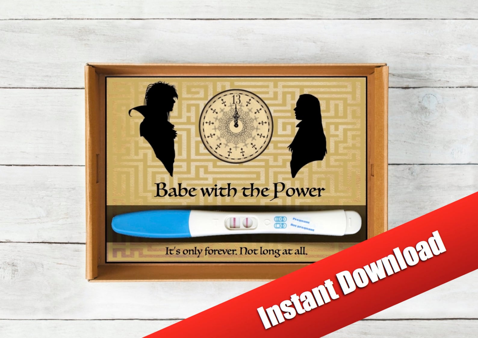 Labyrinth Theme Baby Announcement Instant Download Bowie - Etsy