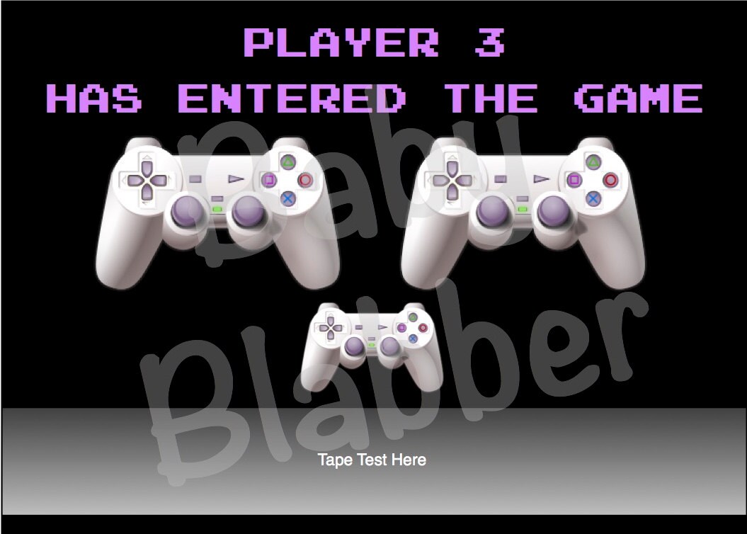 Playstation Baby Announcement Instant Download Video Game - Etsy