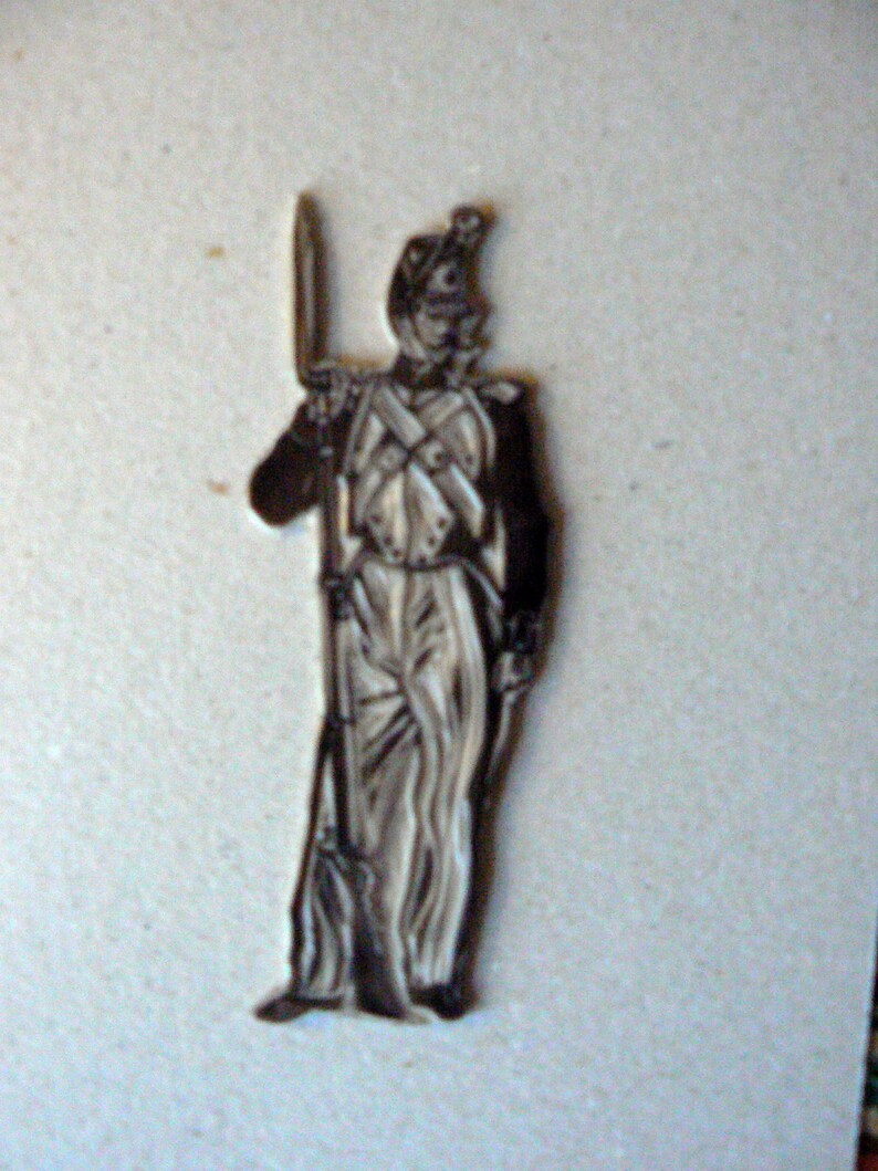 Linocut Print, Soldat Francais, French Soldier Portrait, Hand Printed ...