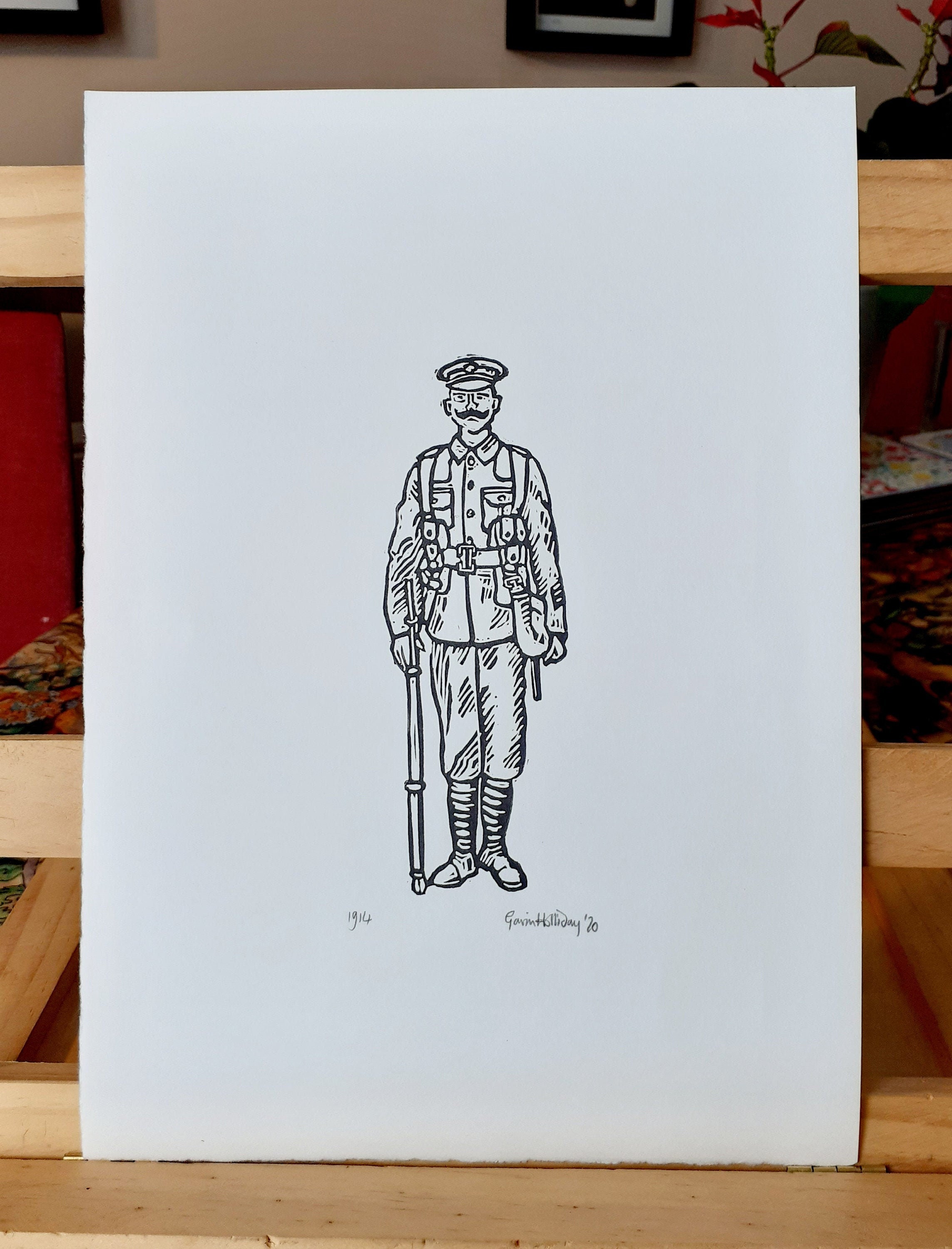 Ww1 Soldier Drawing