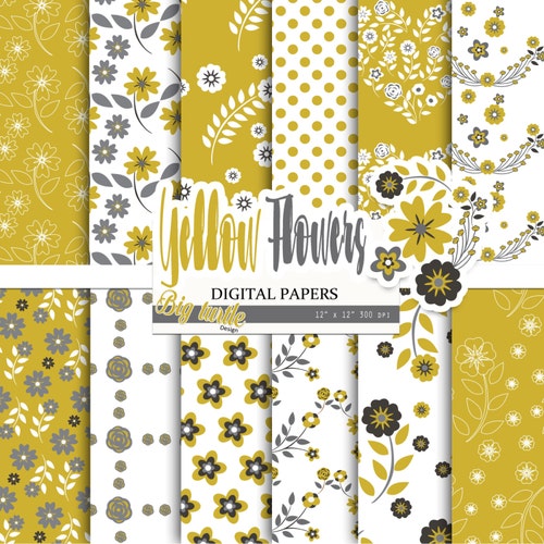 Boho Fall Digital Paper Pack Printable Autumn Papers Digital | Etsy