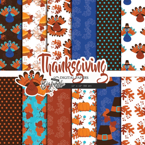 Fall Scrapbook Paper - Etsy