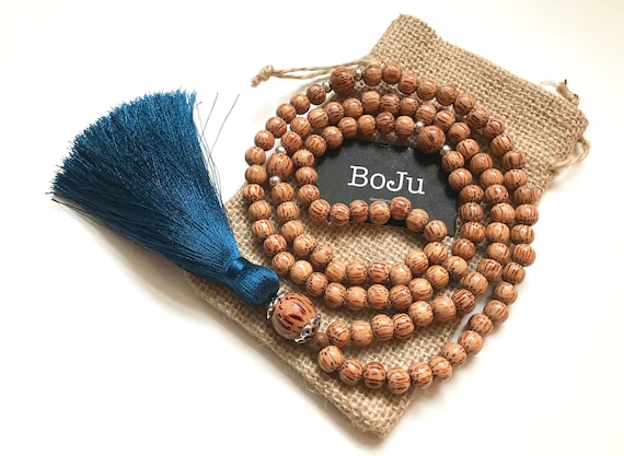 108 Mala Beads Mala Bead Necklace Mala Necklace Wooden Mala Mala Yoga Beads Meditation Beads Stretch Mala Unisex Mala Long Mala Etsy
