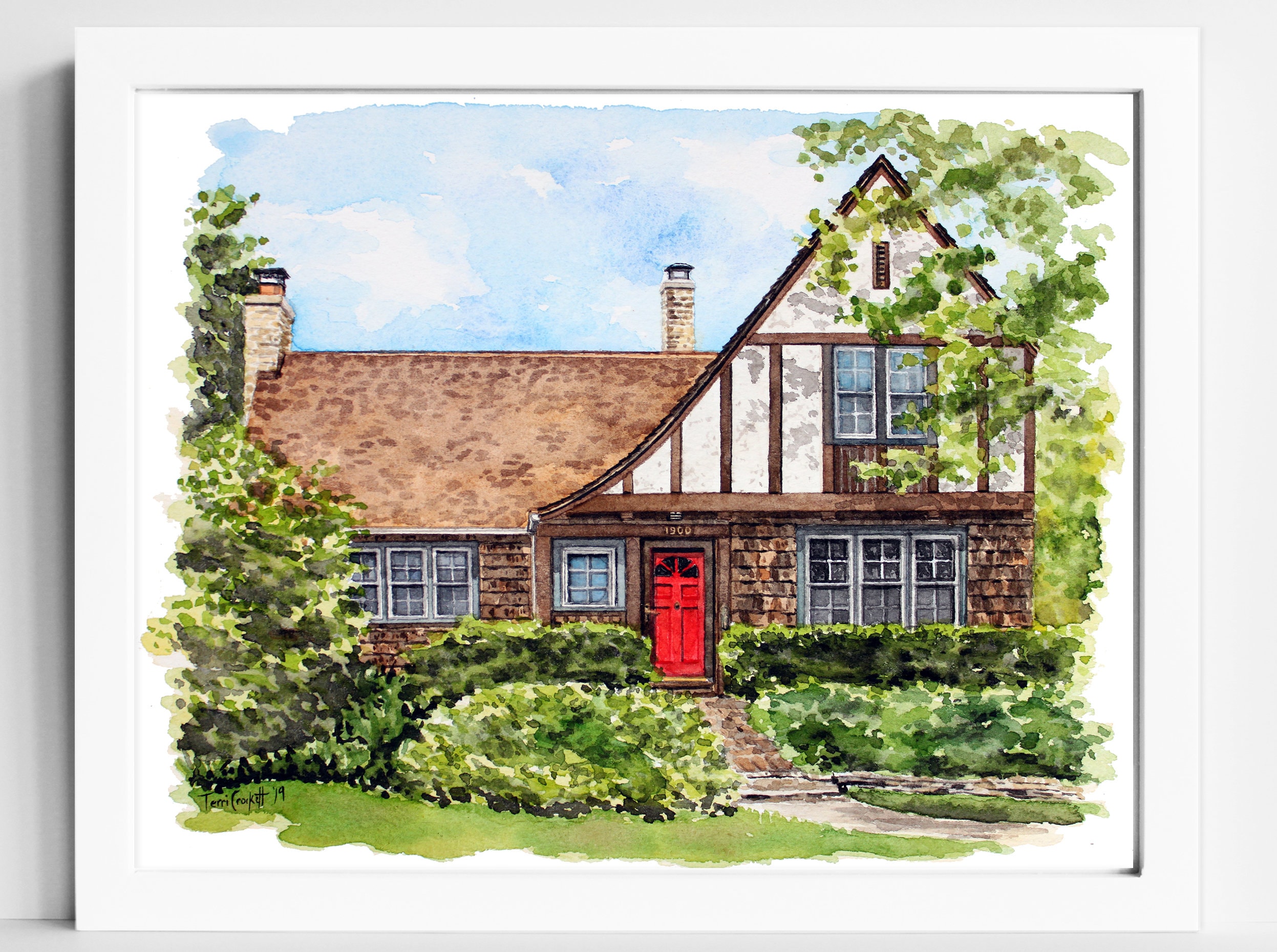 Custom Home Portrait | House Watercolor Painting | Portrait From Photo ...