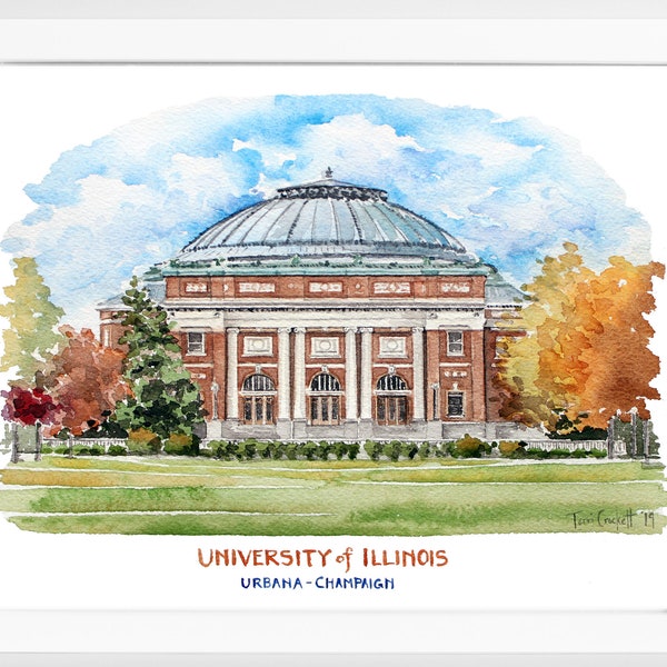University of Illinois Poster - Etsy