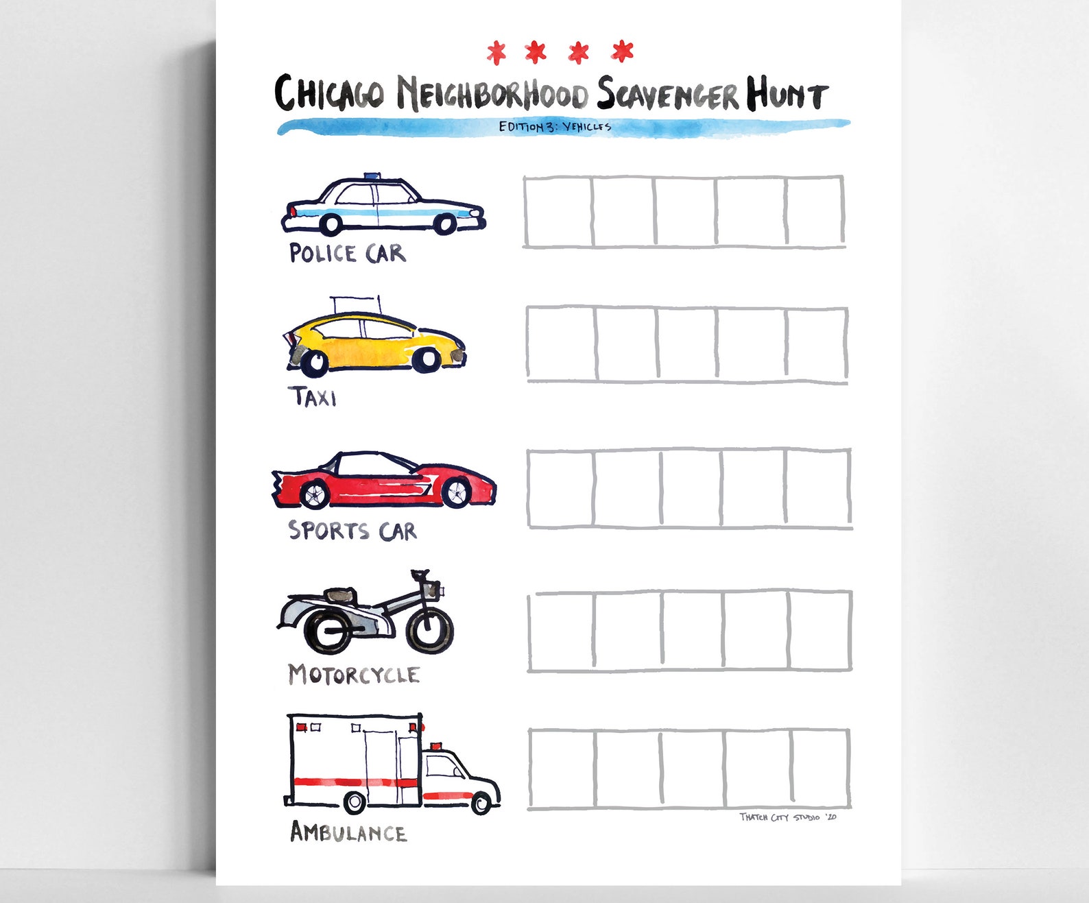 Printable Vehicle Scavenger Hunt Preschool Activity - Etsy