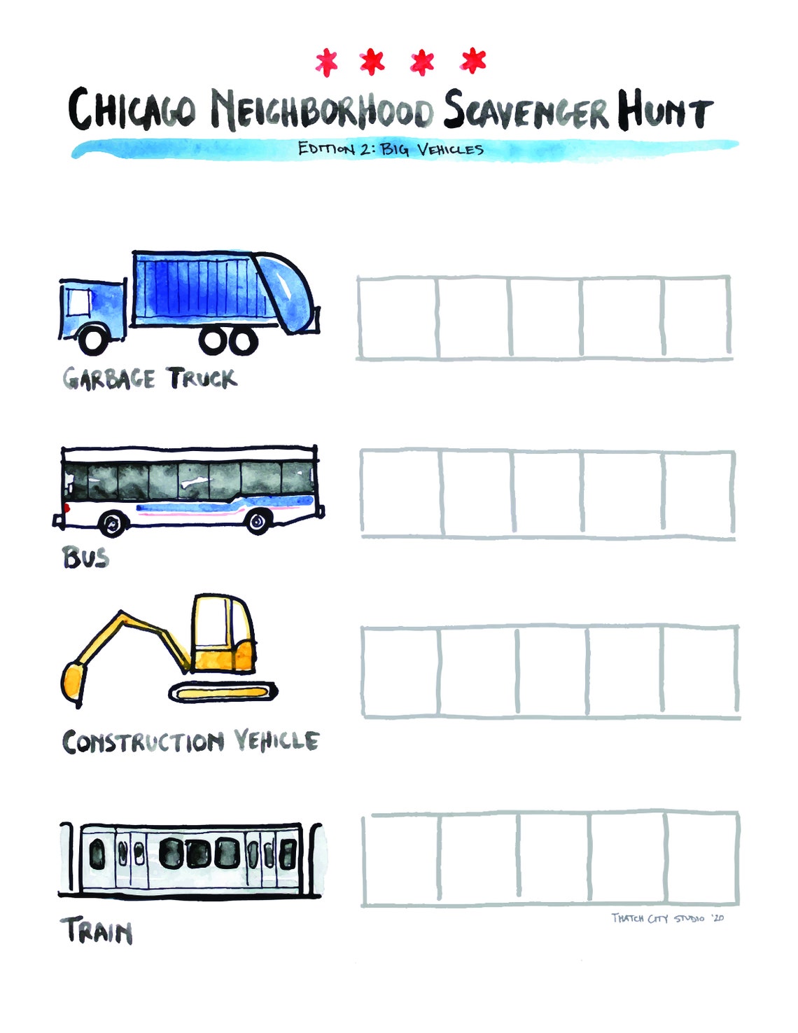 Printable Vehicle Scavenger Hunt Toddler Activity - Etsy