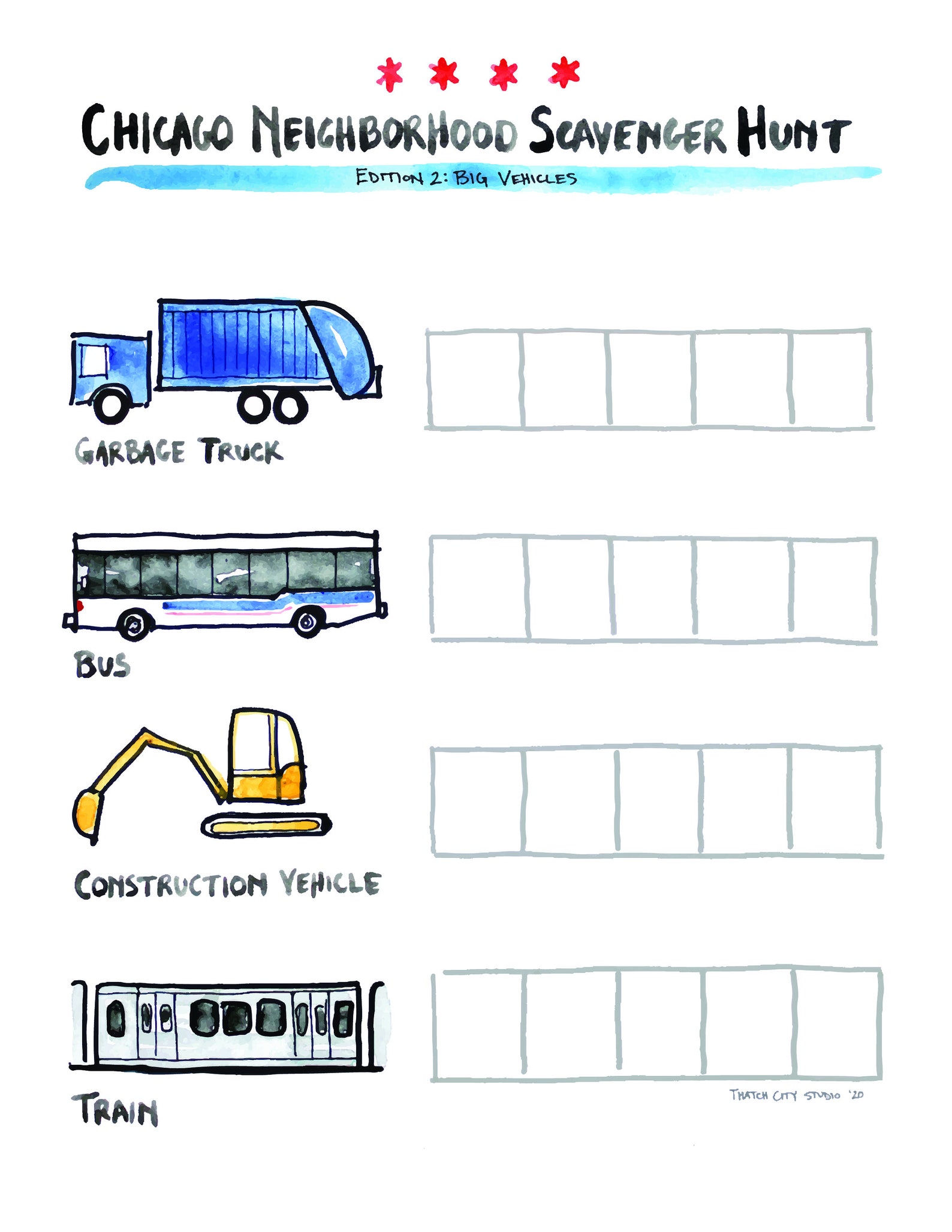 Printable Vehicle Scavenger Hunt Toddler Activity - Etsy