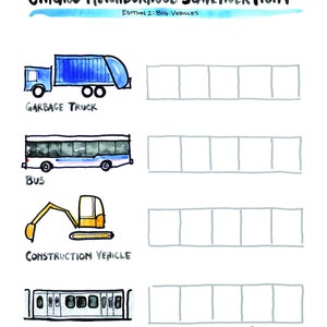 Printable Vehicle Scavenger Hunt Toddler Activity - Etsy