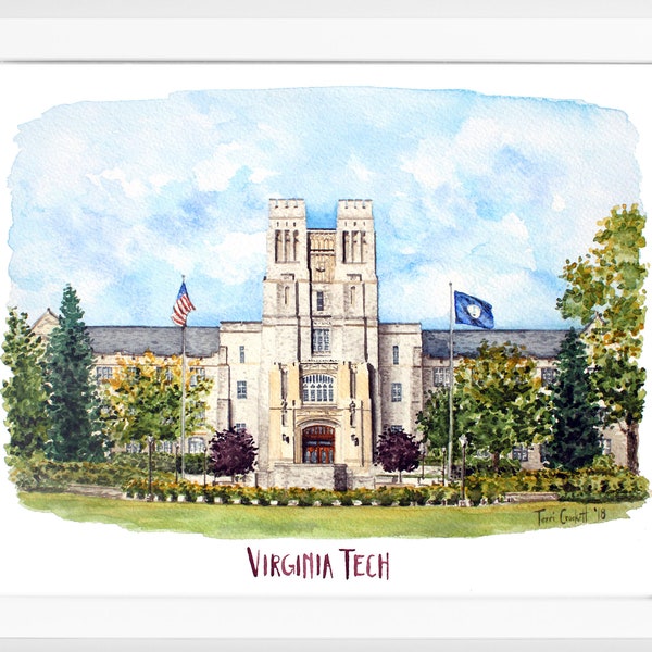 Virginia Tech Wall Art - Etsy