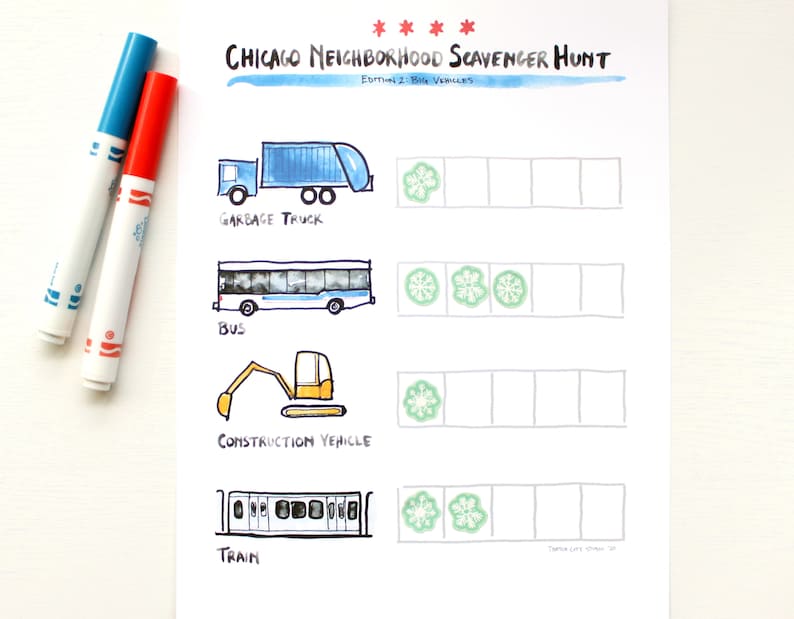 Printable Vehicle Scavenger Hunt Toddler Activity - Etsy