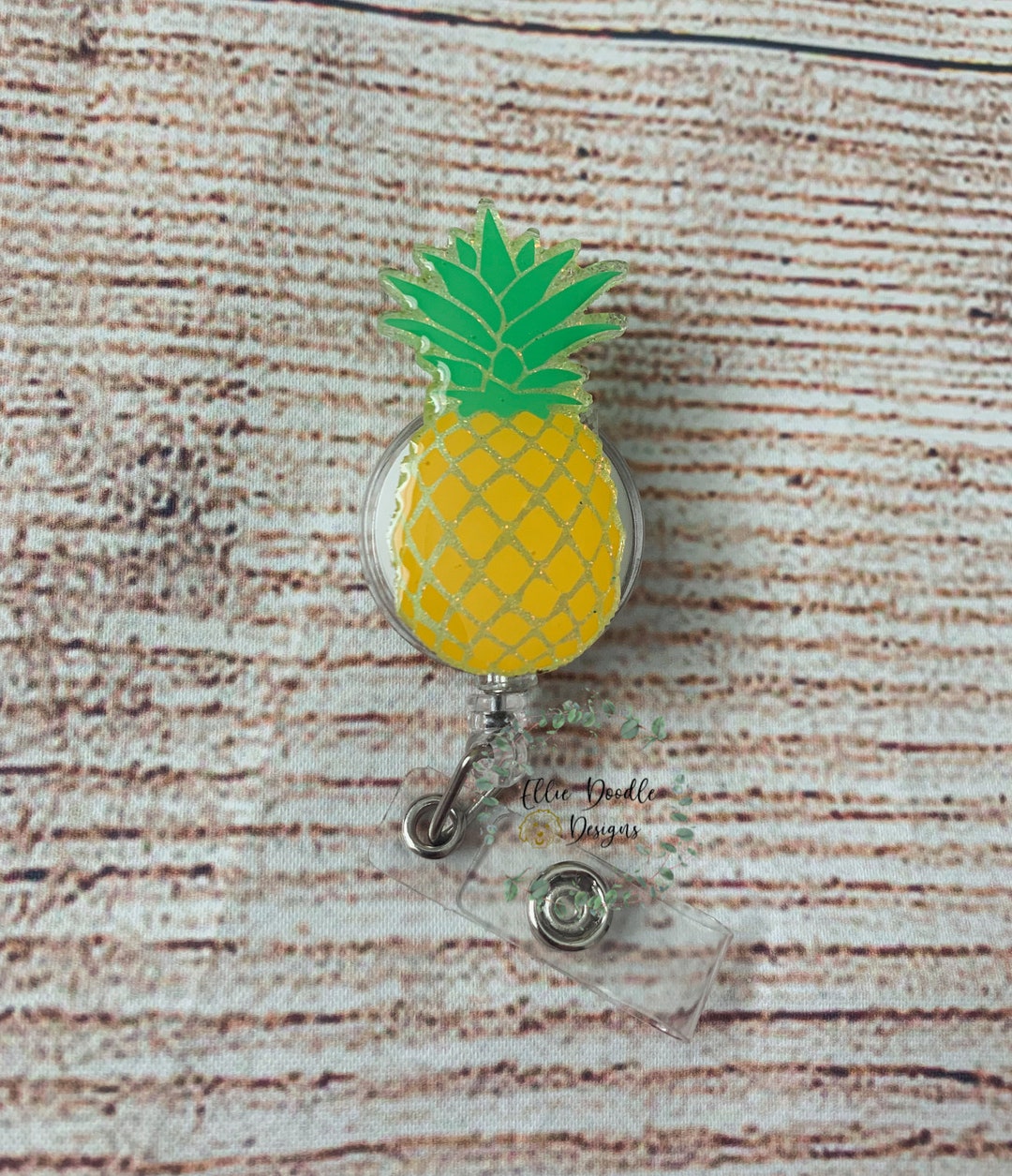 Pineapple Nurse Doctor CNA Teacher Ready to Ship ID Holder - Etsy