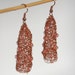 Copper Wire Crocheted Earrings Wire Jewelry Statement Jewelry - Etsy