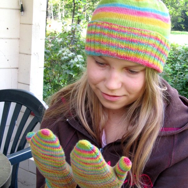Rainbow Mittens - Etsy
