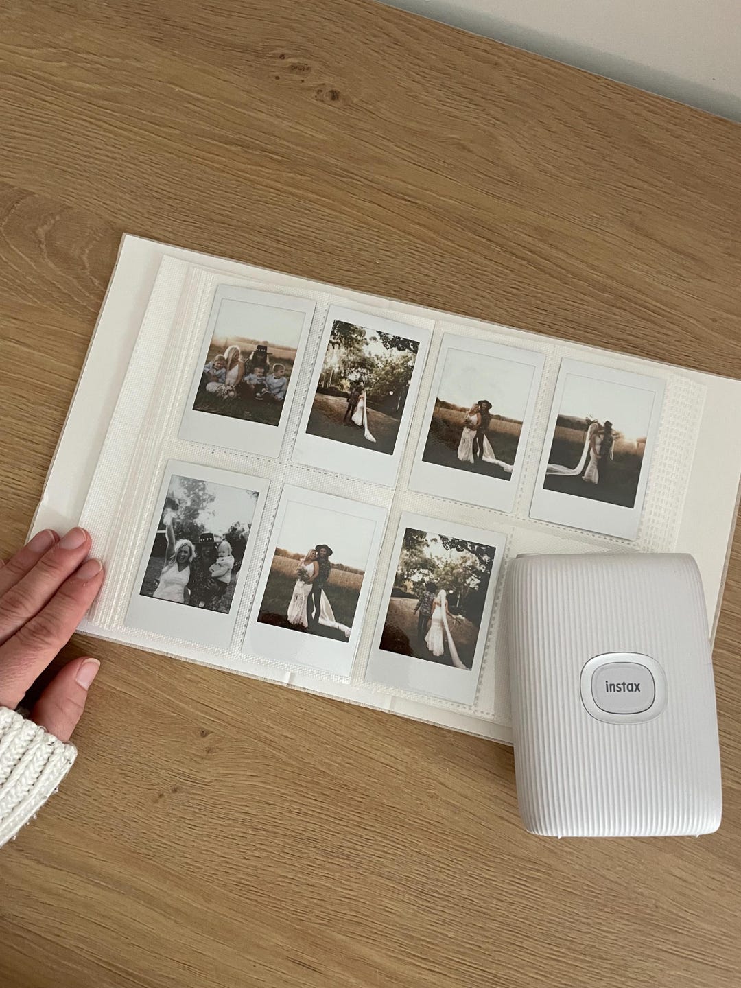 Linen Polaroid Album Personalised Photo Book Album Fits Instax Mini ...