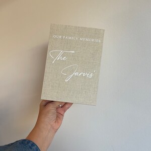 Linen Polaroid Album Personalised Photo Book Album Fits Instax Mini ...