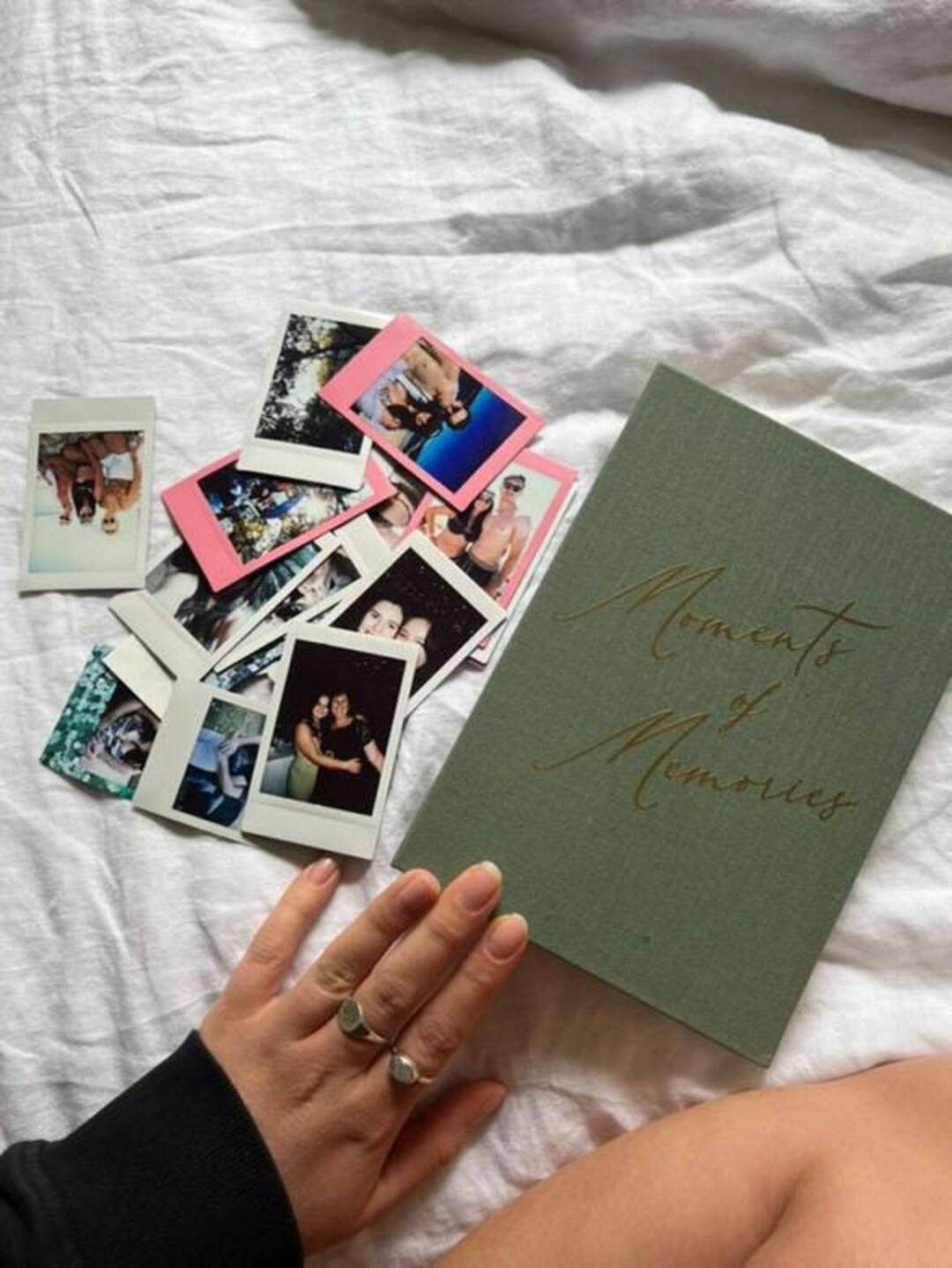 Linen Polaroid Album Personalised Photo Book Album Fits Instax Mini ...