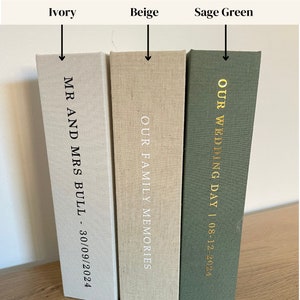 Linen Polaroid Album Personalised Photo Book Album Fits Instax Mini ...