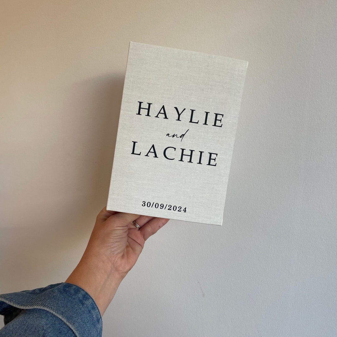 Linen Polaroid Album Personalised Photo Book Album Fits Instax Mini ...