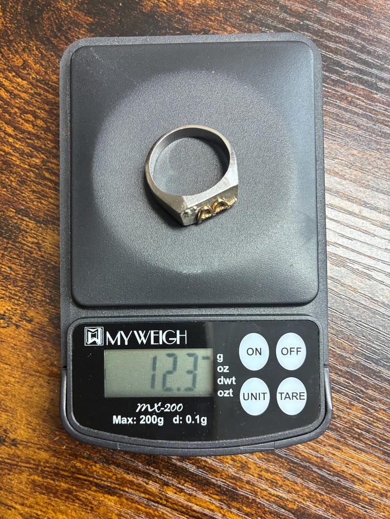 Men’s 10K Gold/diamond Mcdonalds Employee Ring, Size 9.5 - Etsy