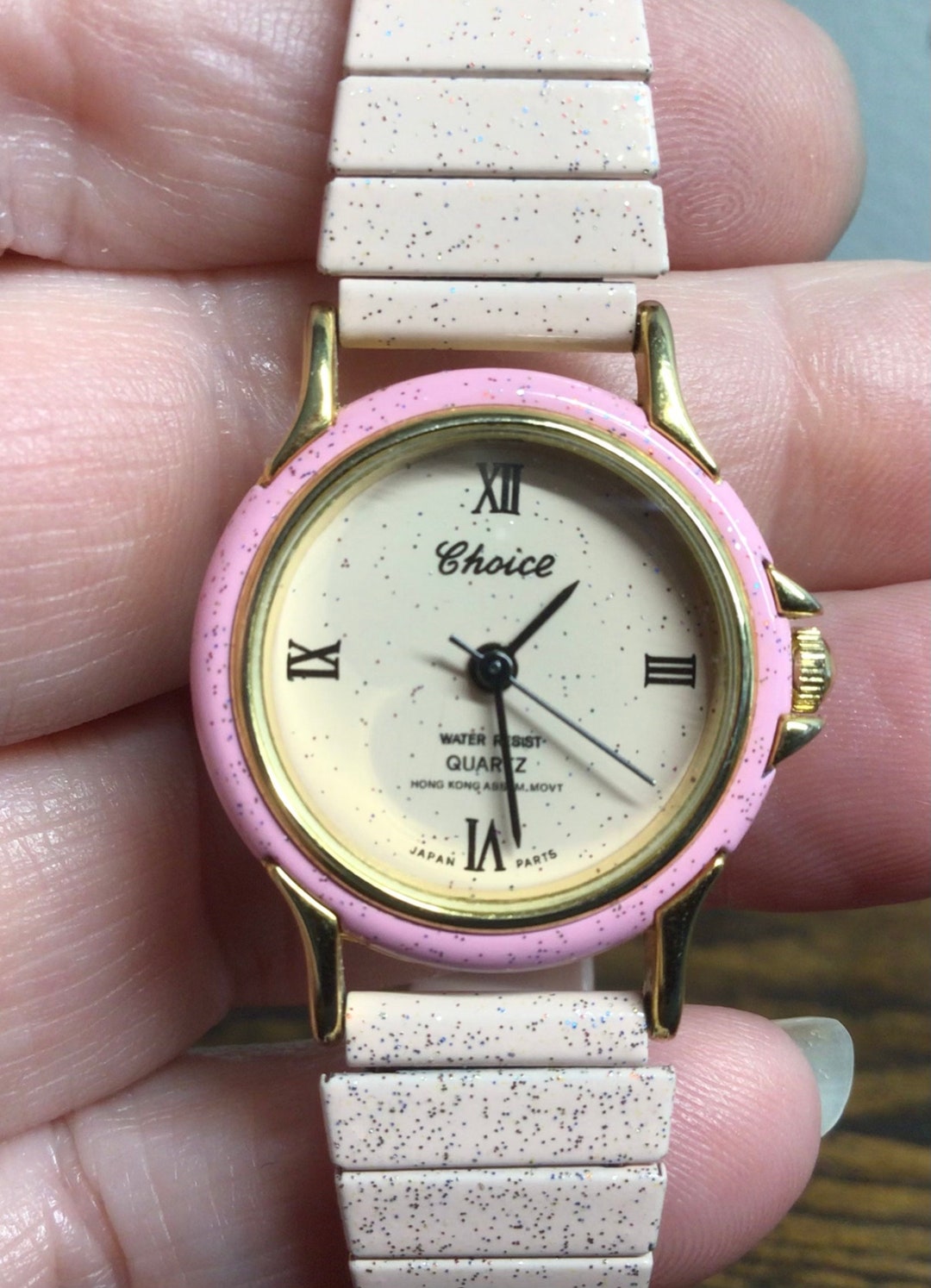 Nice Ladies/girls Pink Sparkle Quartz Watch - Etsy