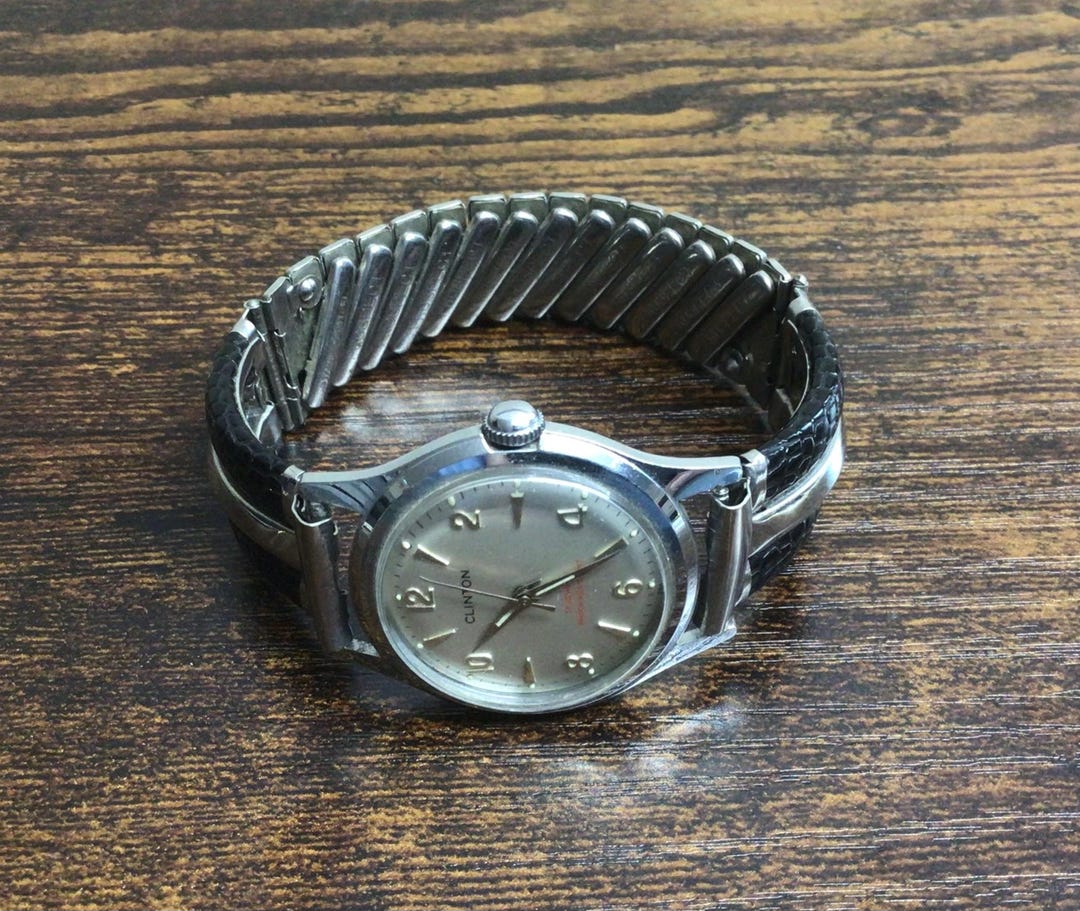 Vintage Mens Clinton 17 Jewels Watch, Made in France - Etsy