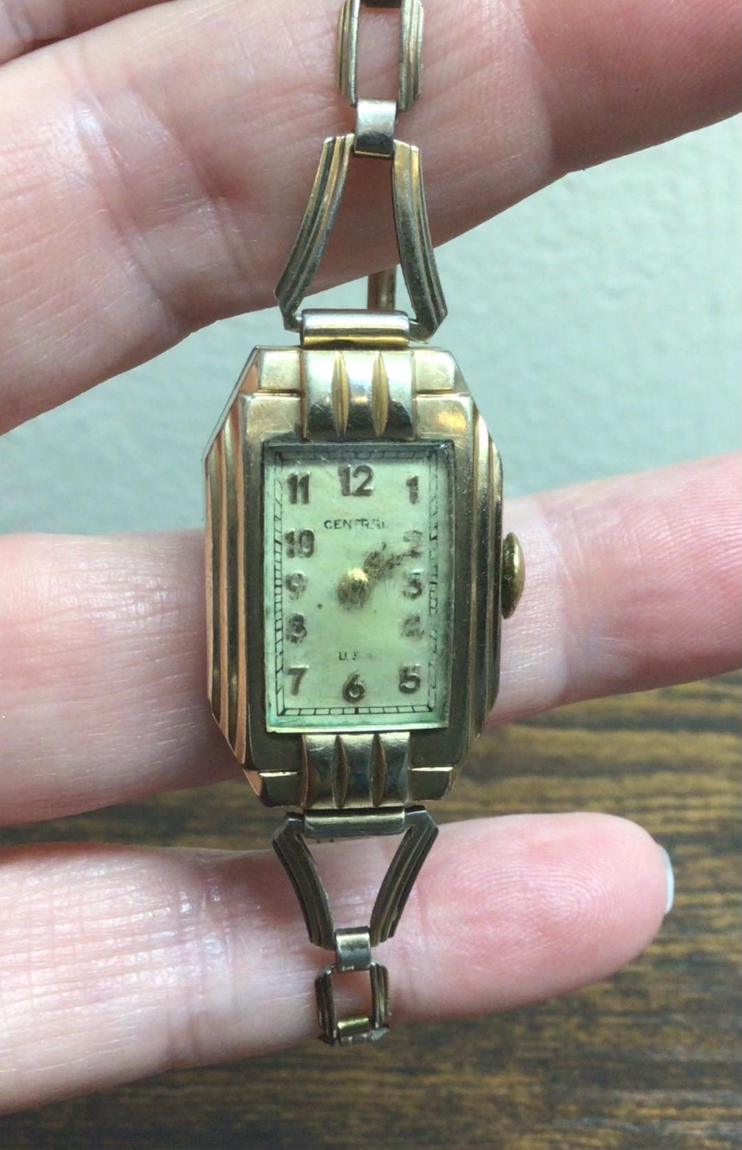 Ladies Antique Art Deco Watch With Original Gold Link Band - Etsy