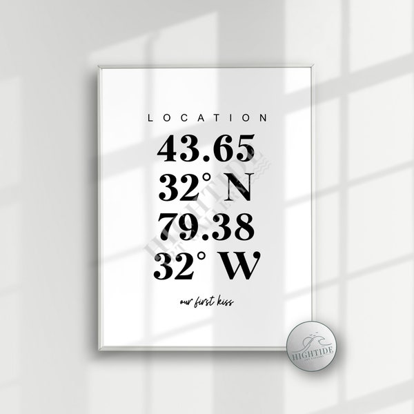 City Coordinates Sign - Etsy