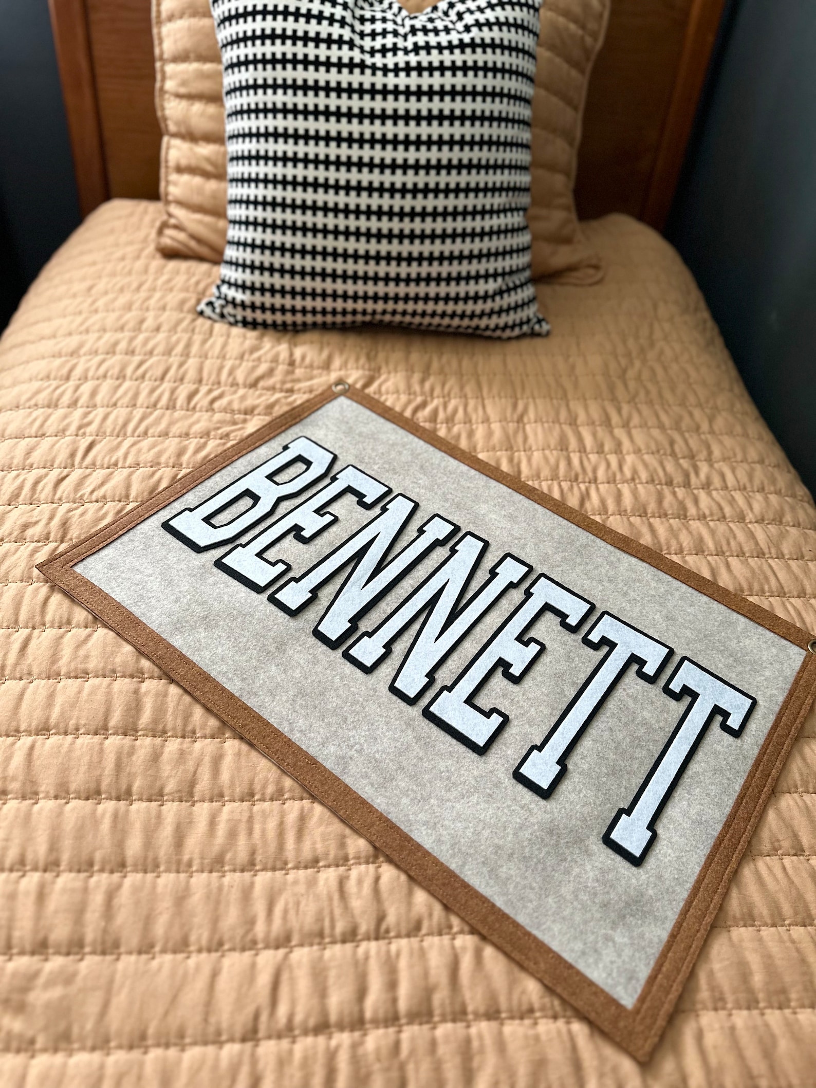 Large Felt Boy Name Banner, Personalized Kids Room Sign, Boys Name ...