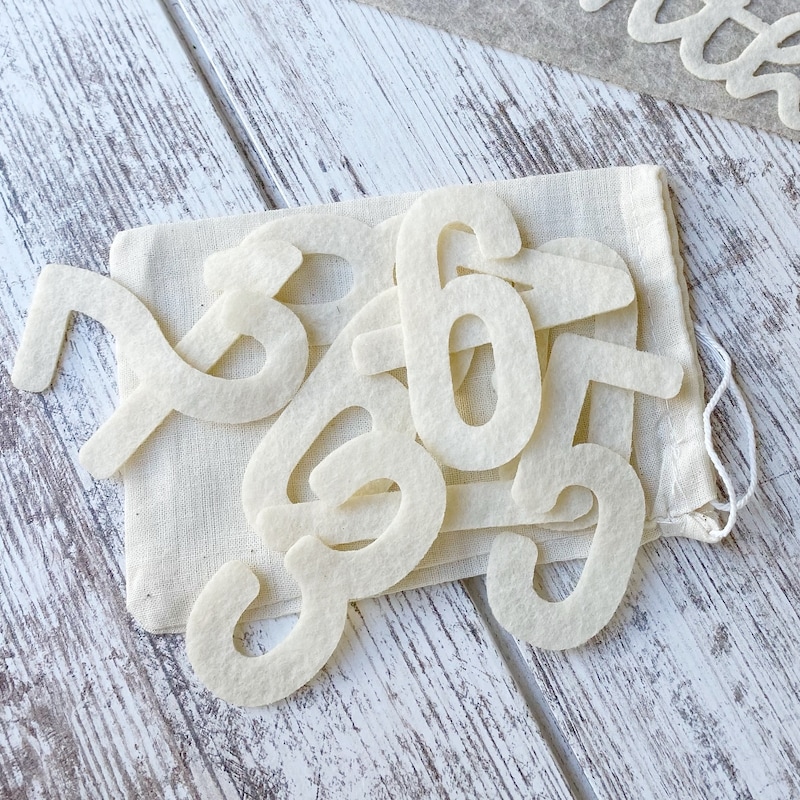 Felt Numbers - Etsy