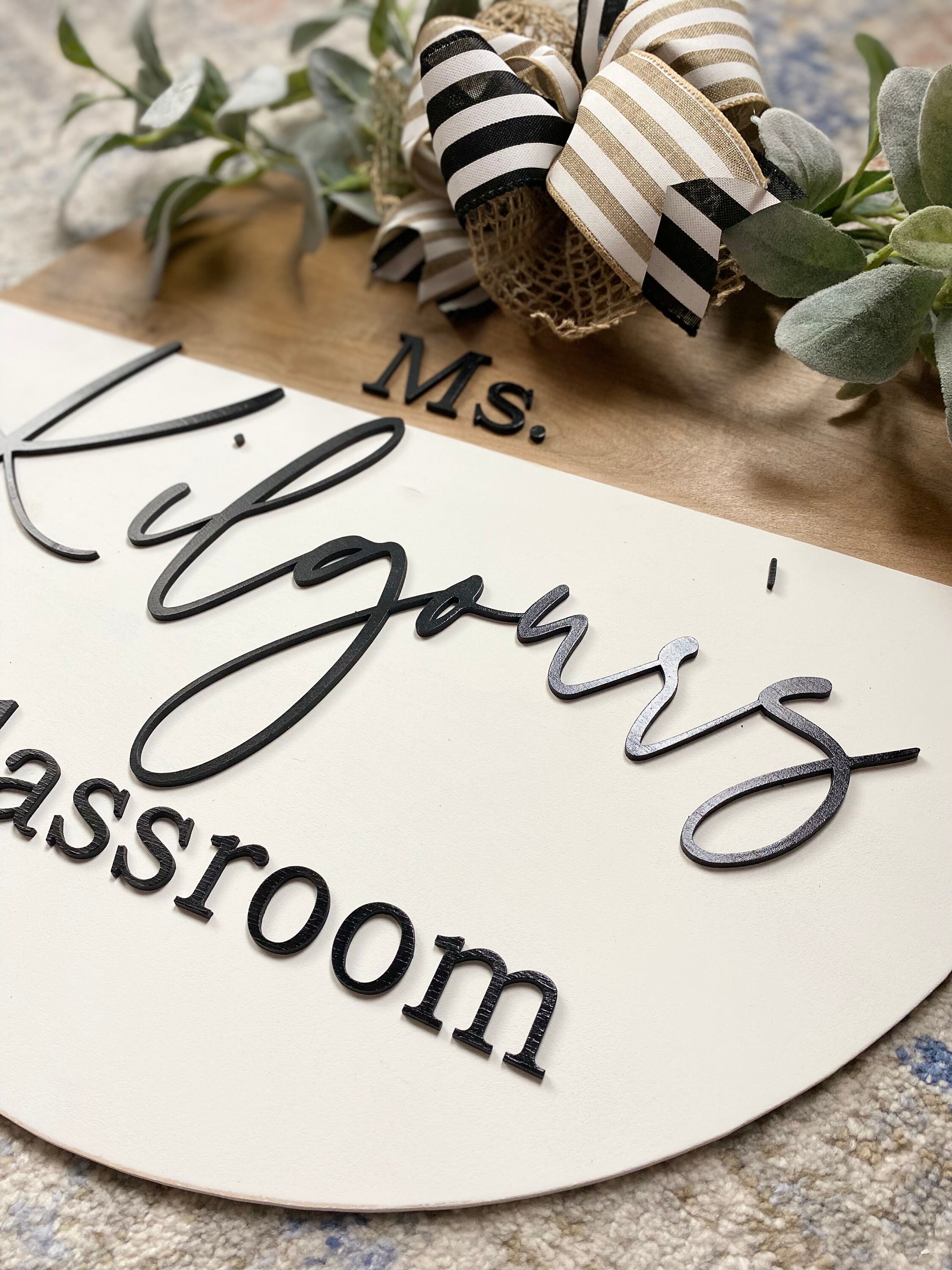 Personalized Teacher Door Hanger Classroom Door Sign Custom - Etsy