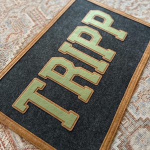 Large Felt Boy Name Banner, Personalized Kids Room Sign, Boys Name ...