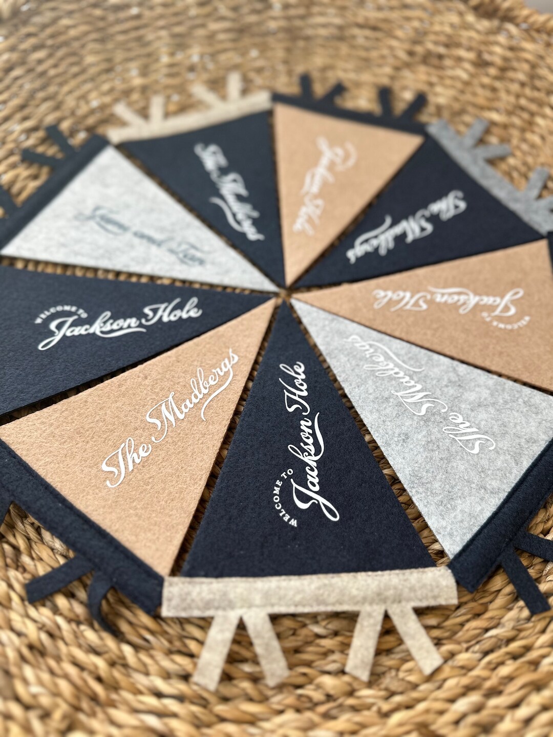 Custom Mini Pennants for Wedding Centerpieces - Etsy