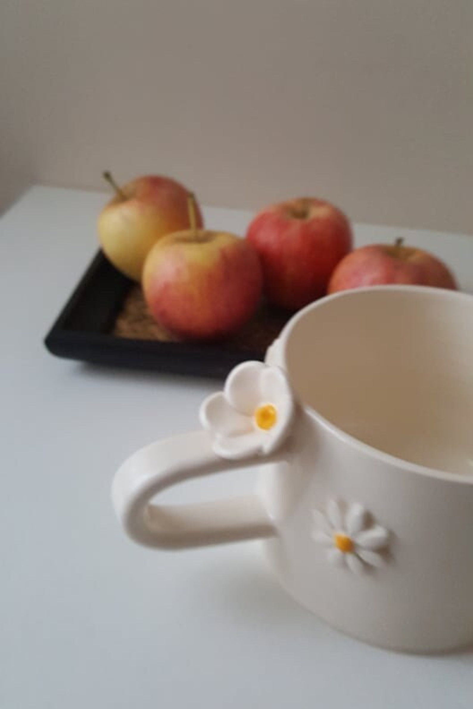 Large Ceramic Mug Floral Pottery Coffee Mug Large Tea Cup | Etsy UK