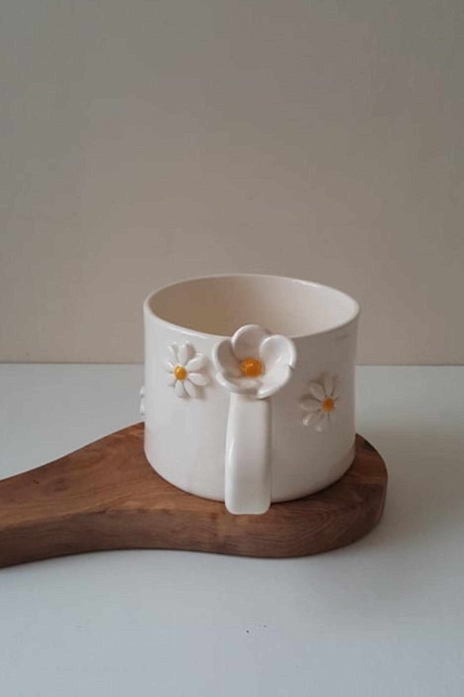 Large Ceramic Mug Floral Pottery Coffee Mug Large Tea Cup - Etsy