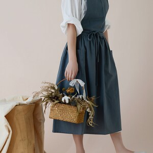 Skirt Dress Apron, Long, Open Back, Adjustable, One Size, 100% Cotton ...