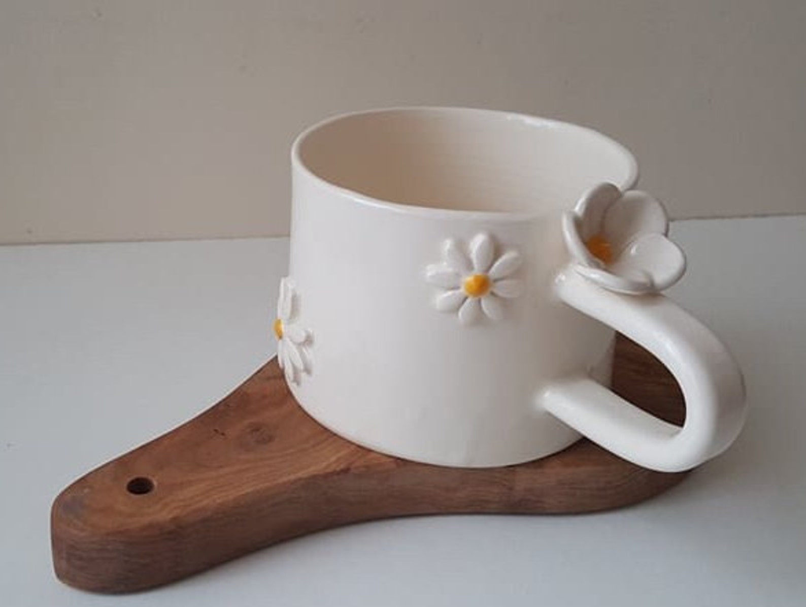 Large Ceramic Mug Floral Pottery Coffee Mug Large Tea Cup - Etsy