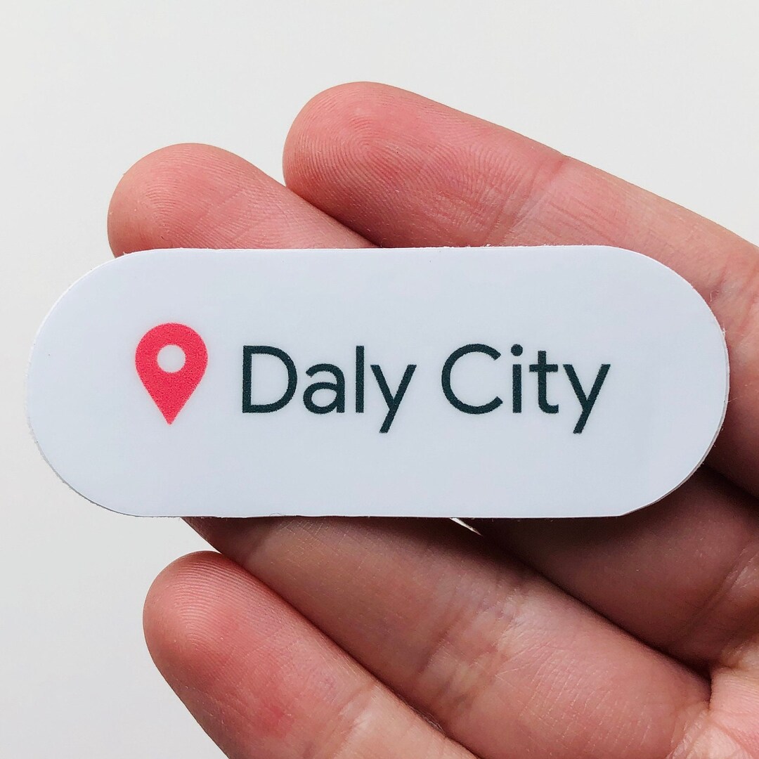 Daly City Location, Water Bottle Sticker Laptop Stickers Decal Small ...