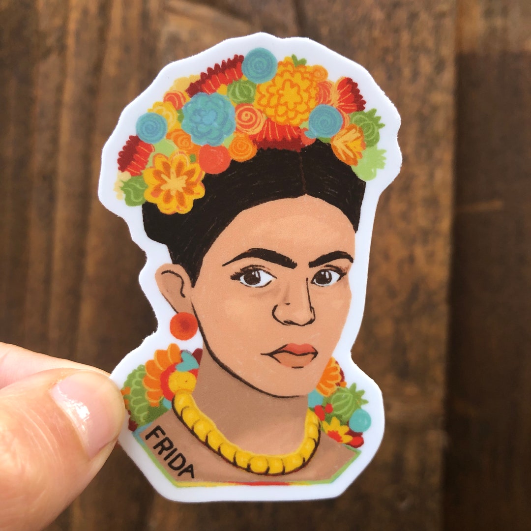 Frida Kahlo Portrait Sticker, Die Cut, Weatherproof Outdoor Vinyl 1.93 ...