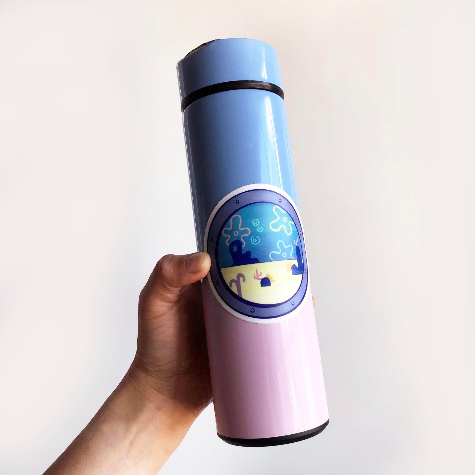 Spongebob Themed Bikini Bottom Window Sticker Window - Etsy