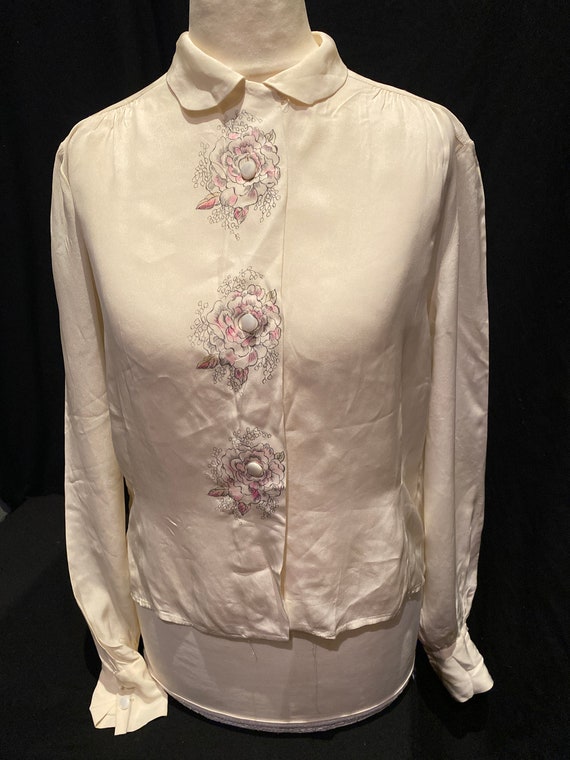 1930 -40s Original WW11 Ladies Vintage Blouse / WW11… - Gem