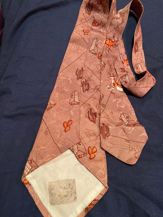 1940s -50s Vintage Mens Necktie / Label - ARROW - mad… - Gem